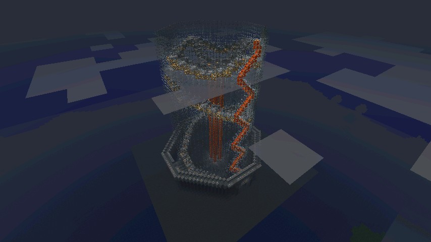 HUGE glass tower Minecraft Map