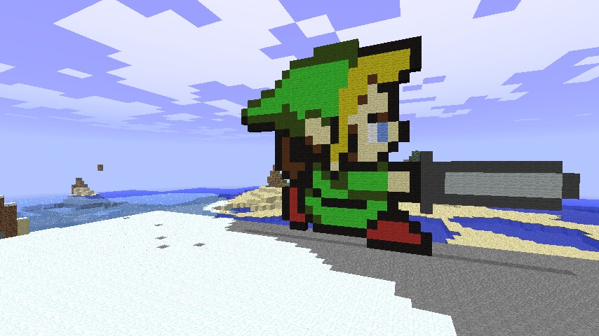 Pixel Art Minecraft Map