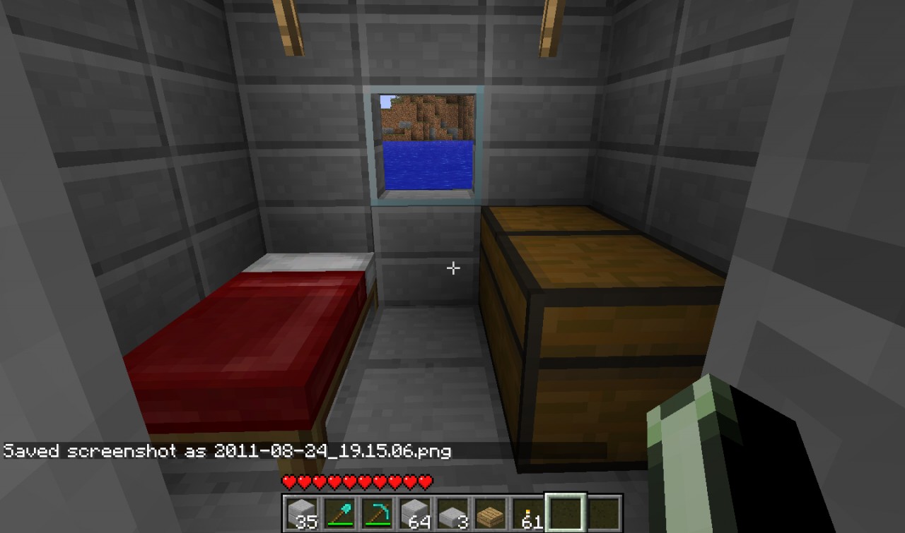 Mini bunker above ground! (legit) Minecraft Map