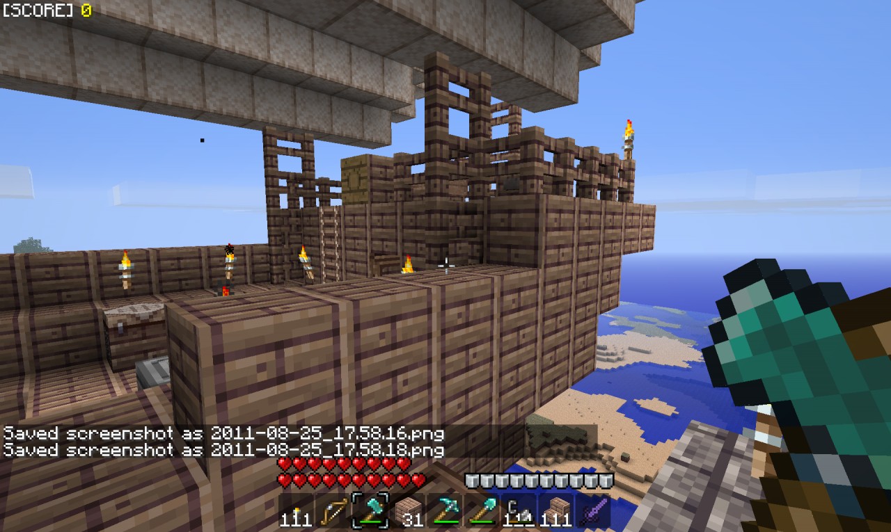 sky ship carrier Minecraft Map