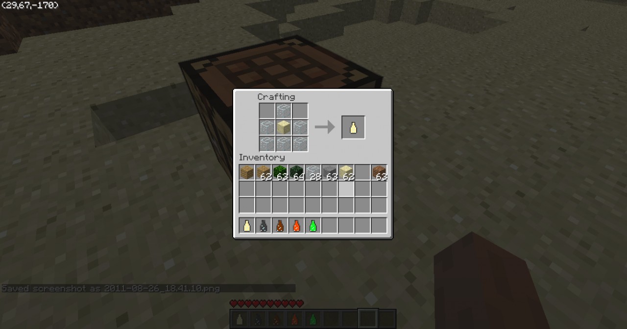 Drinkable sand UPDATE! Minecraft Mod