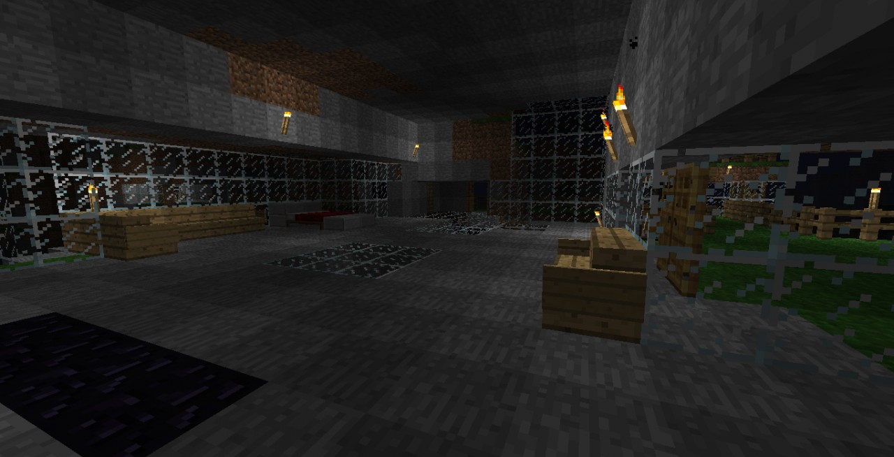 Cave House With Outside Area Minecraft Map