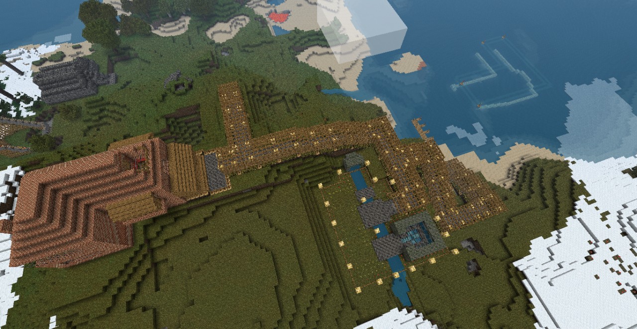 Mansion Build off Terrain Minecraft Map