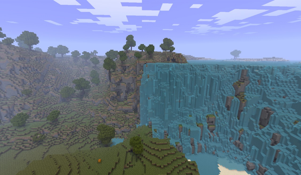 1.7 - Deep Valley: Custom Terrain Minecraft Map