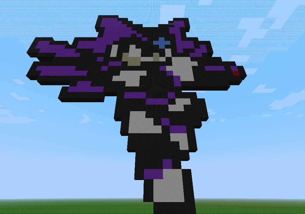 *Super Bass Pixel Art* (Megaman) Minecraft Map