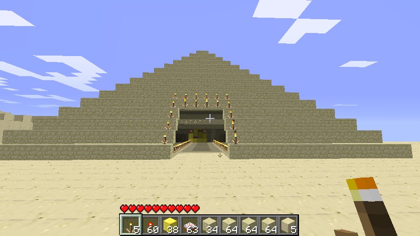 Sand stone Pyramid. Minecraft Map