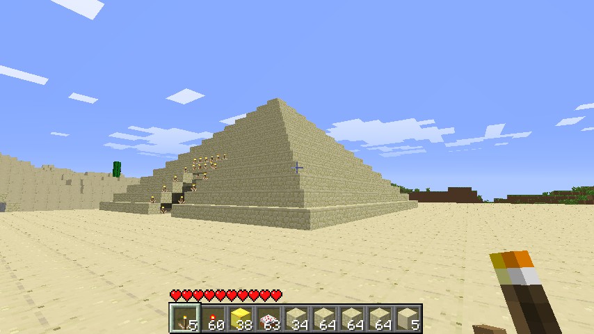 Sand stone Pyramid. Minecraft Map