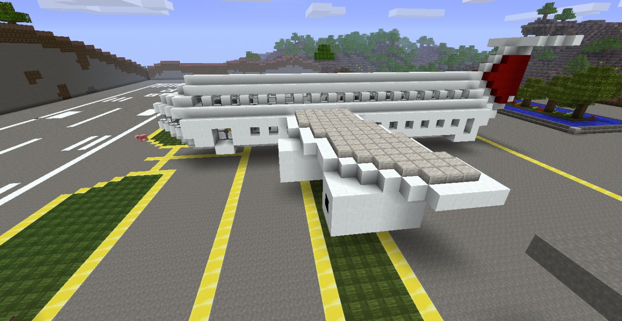 Two-Level Jetliner (With Schematic) Minecraft Map
