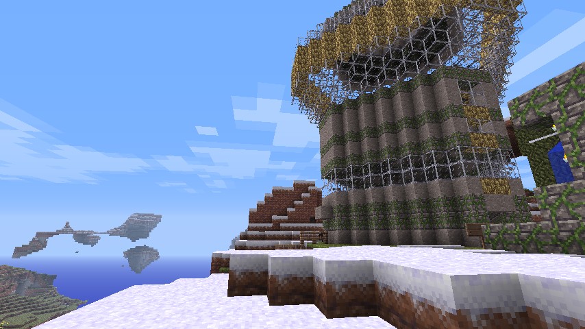 Skylands w/ spawn tower Minecraft Map