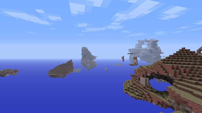 Skylands w/ spawn tower Minecraft Map