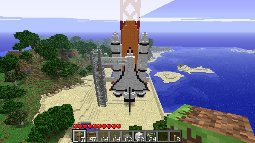 Amazing Space Shuttle 1:1 scale Minecraft Map