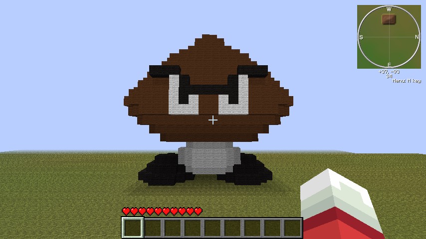 3D Goomba Minecraft Map