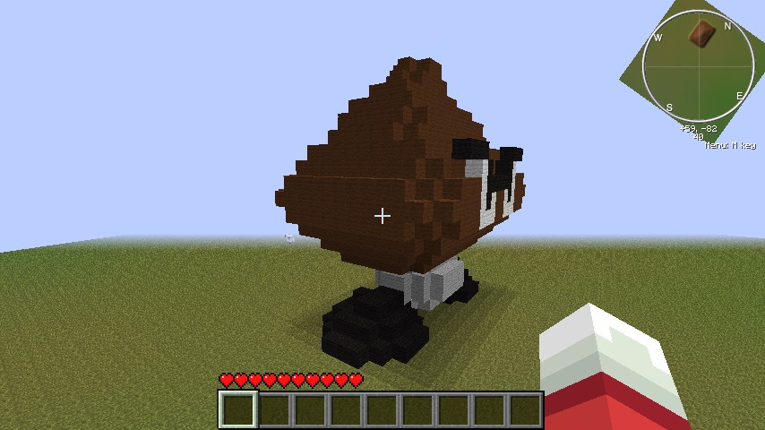 3D Goomba Minecraft Map