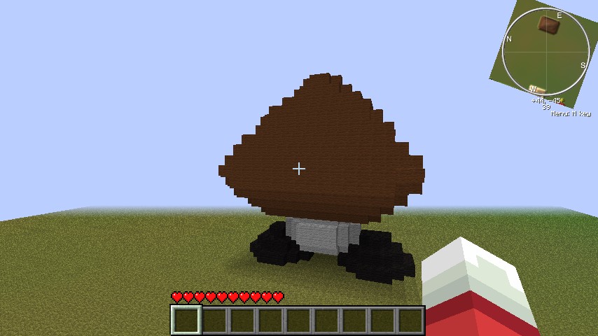 3D Goomba Minecraft Map