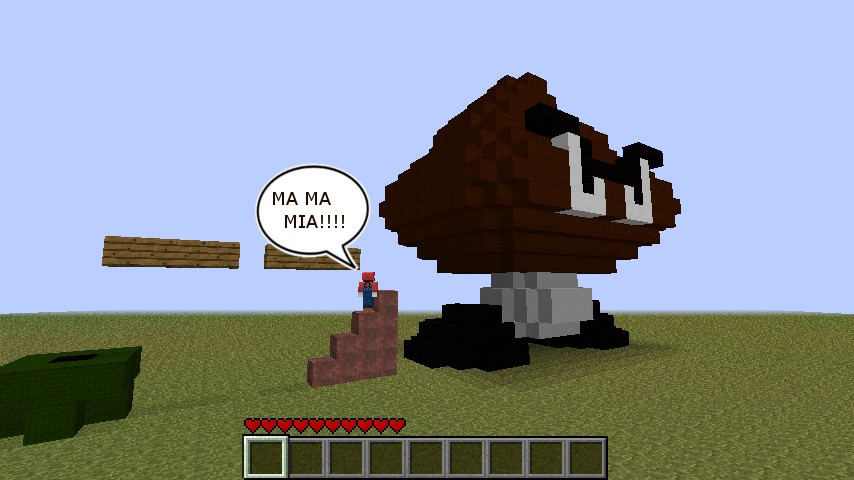 3D Goomba Minecraft Map