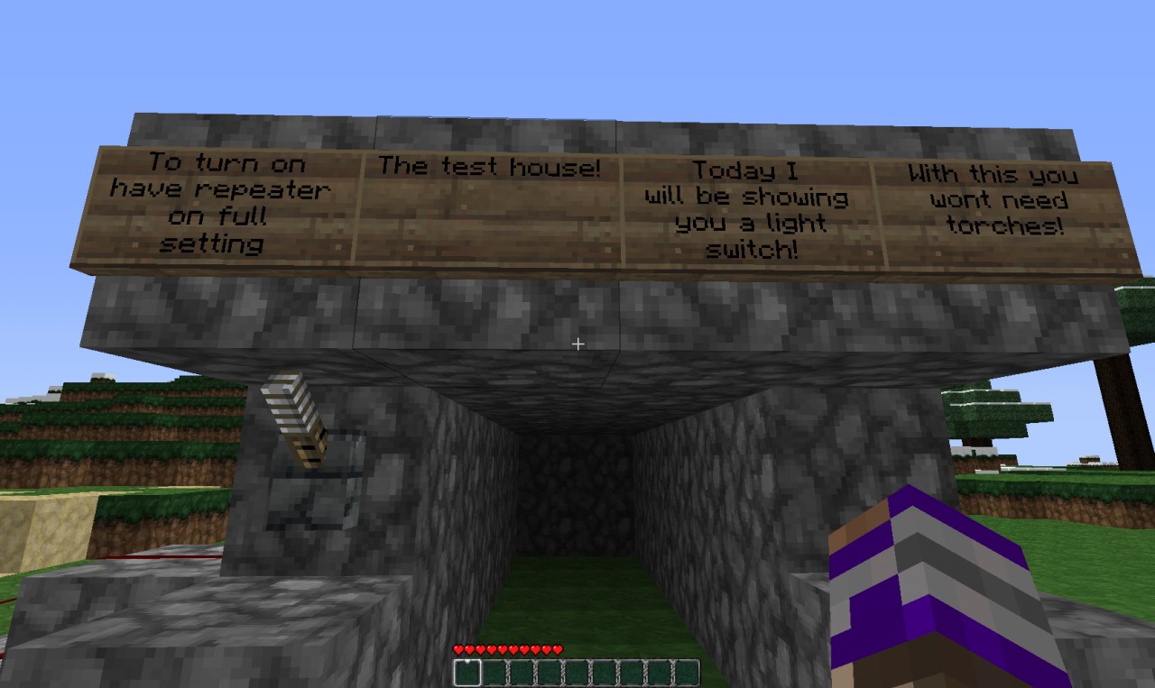 Redstone light switch! (small scale) Minecraft Map