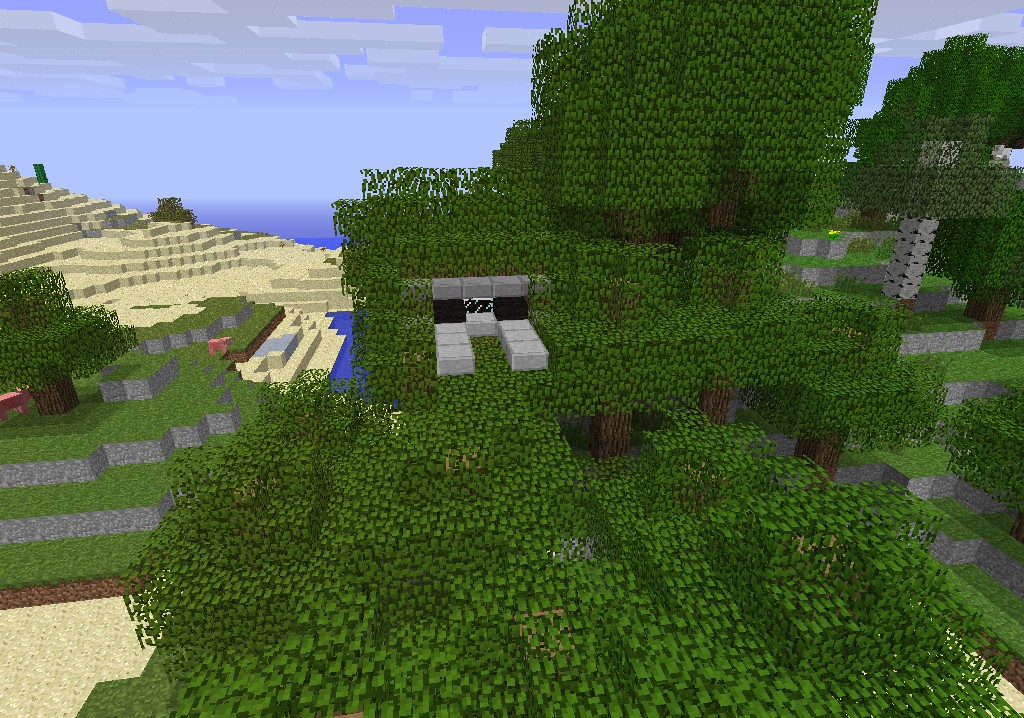 AA-gun camo tree Minecraft Map