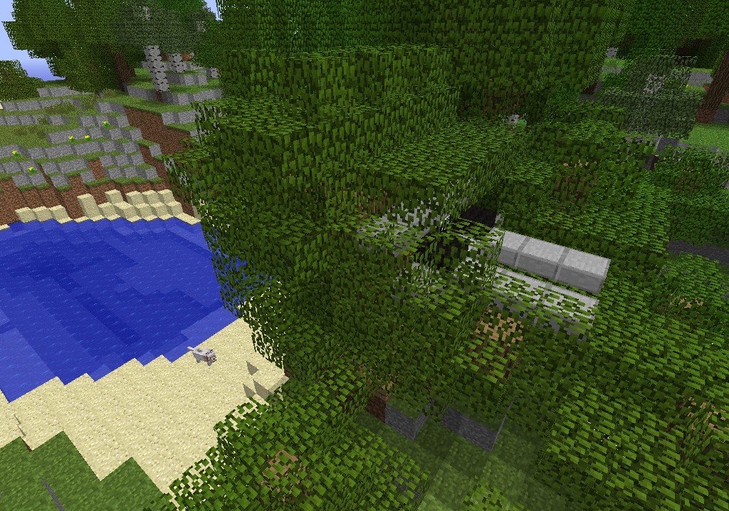 AA-gun camo tree Minecraft Map