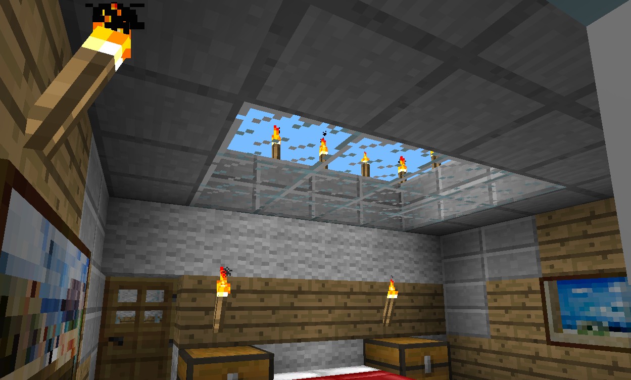 modern house with pool Minecraft Map