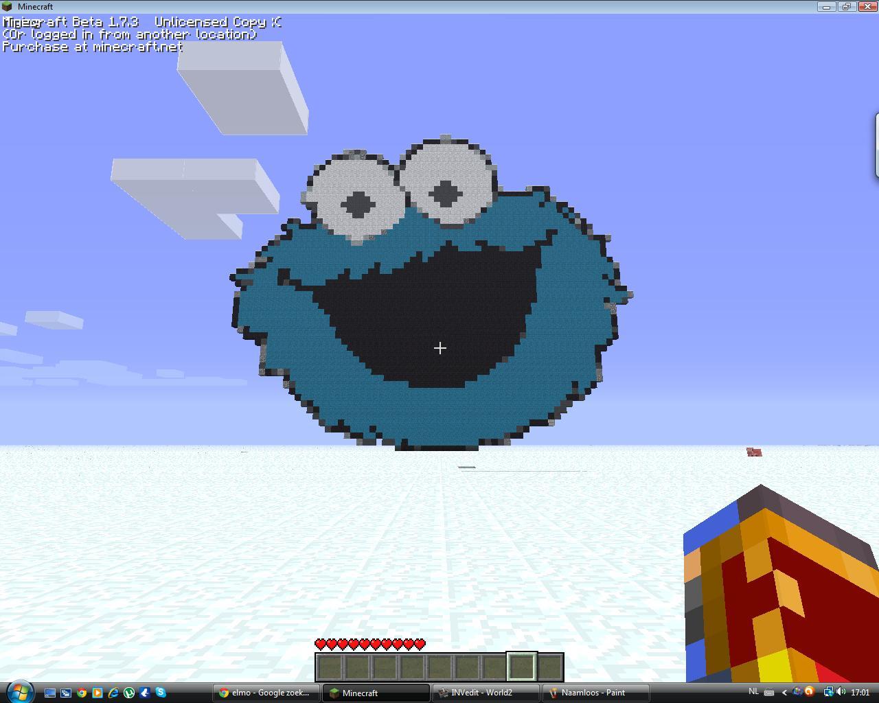Huge Cookiemonster! Minecraft Map