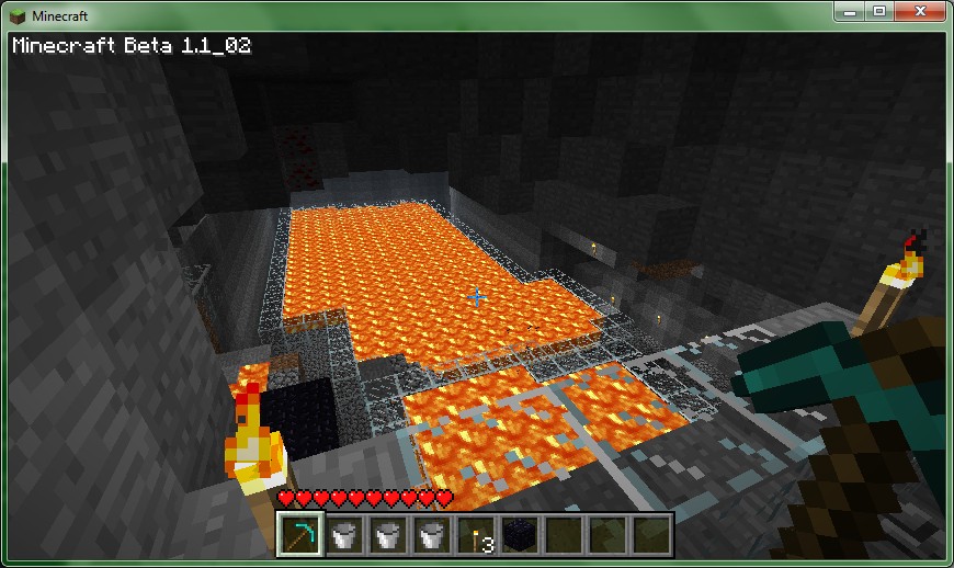 house lava Minecraft Map