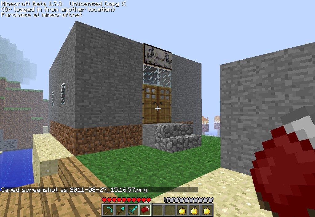 Village and scary temple Minecraft Map