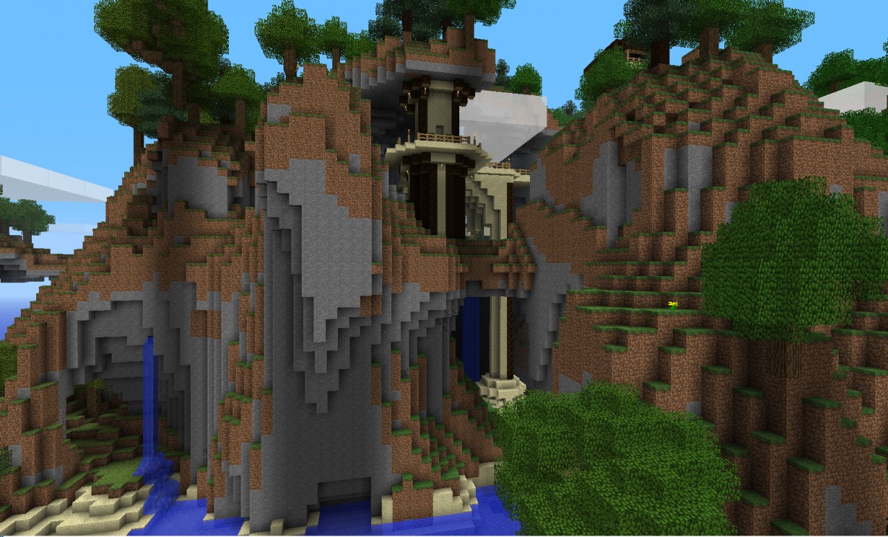 Landscape and Town Minecraft Map