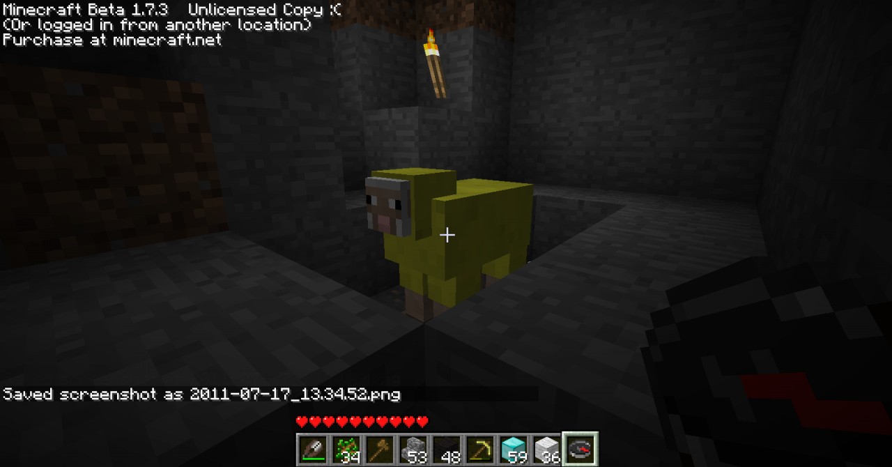 yellow sheep Minecraft Map