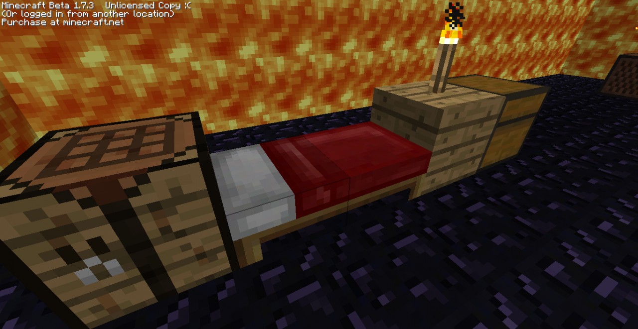 double storey lava house Minecraft Project