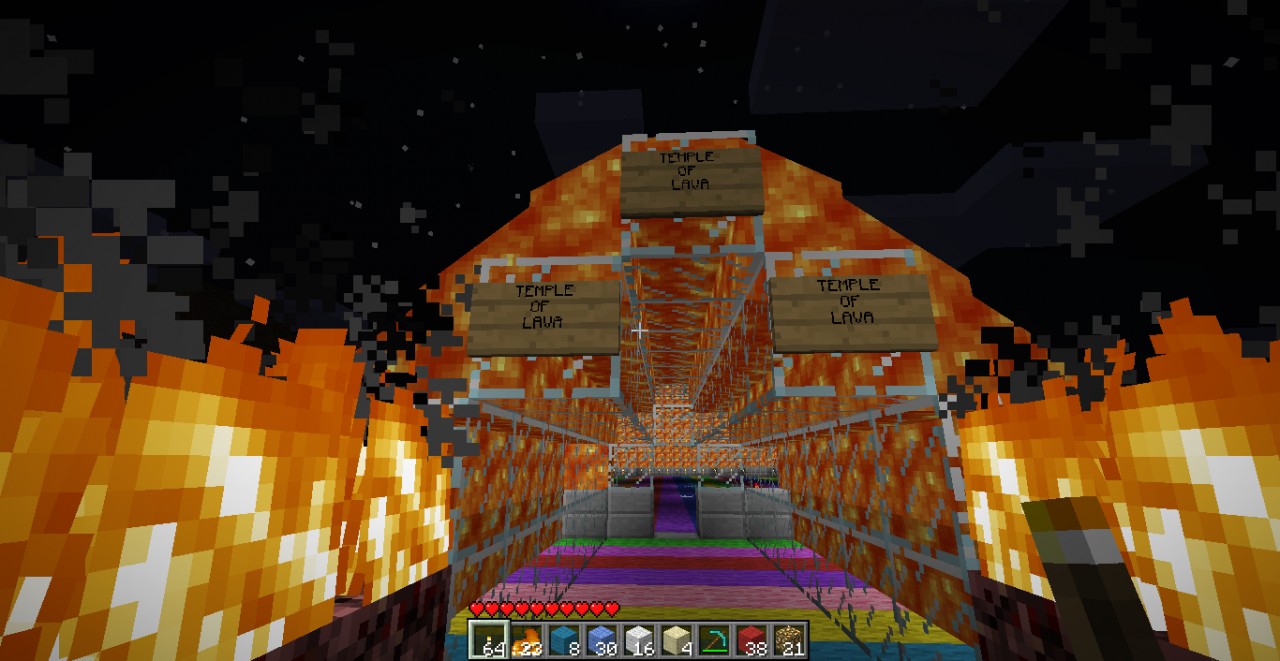 Hudge Lava Dome , Cube , Pyramid Minecraft Map