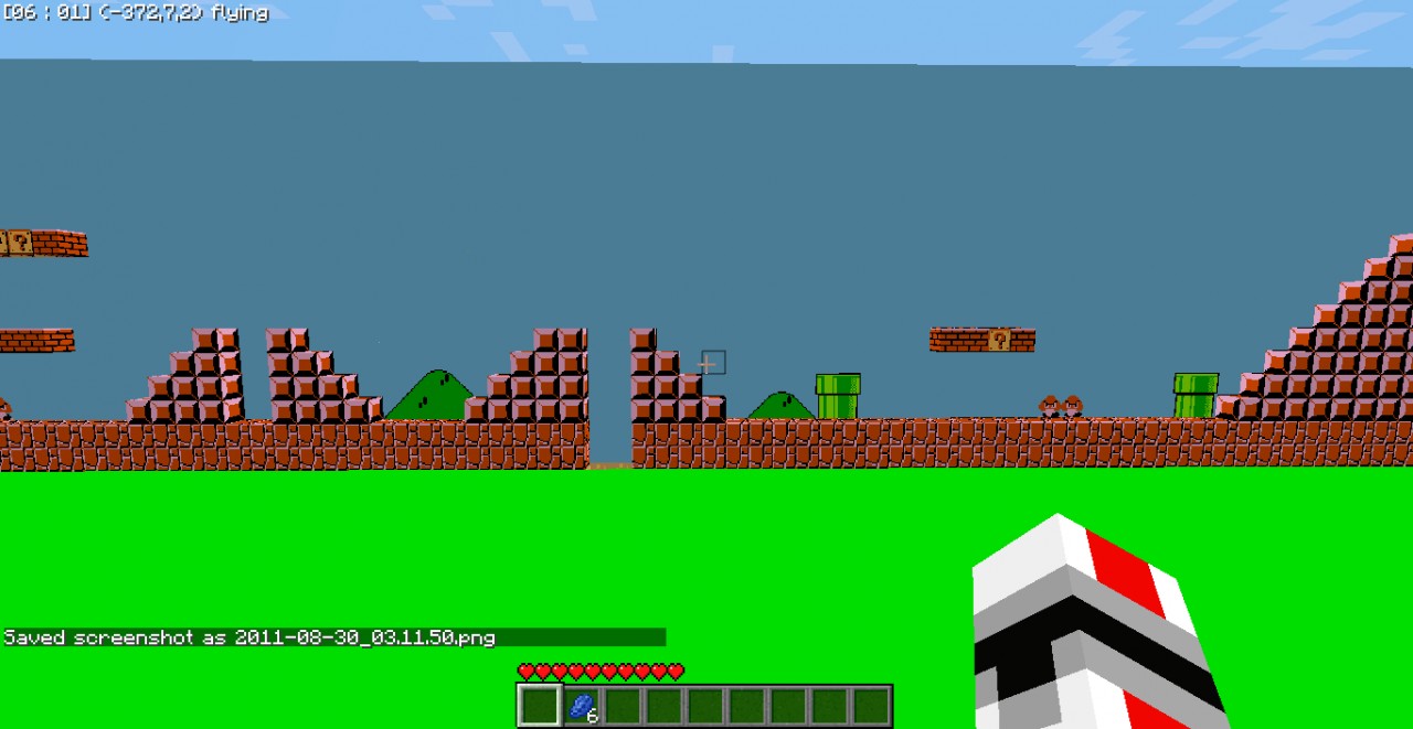 Super Mario Bros. 1-1 Exact Replica Minecraft Map