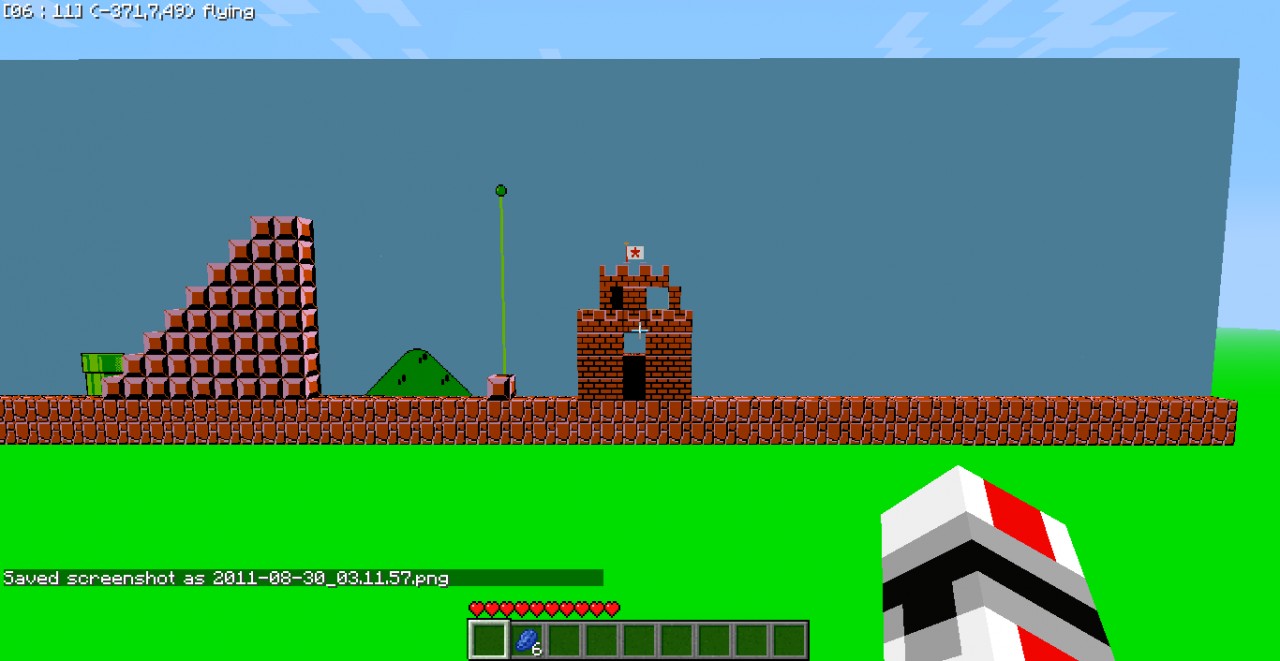 Super Mario Bros. 1-1 Exact Replica Minecraft Map