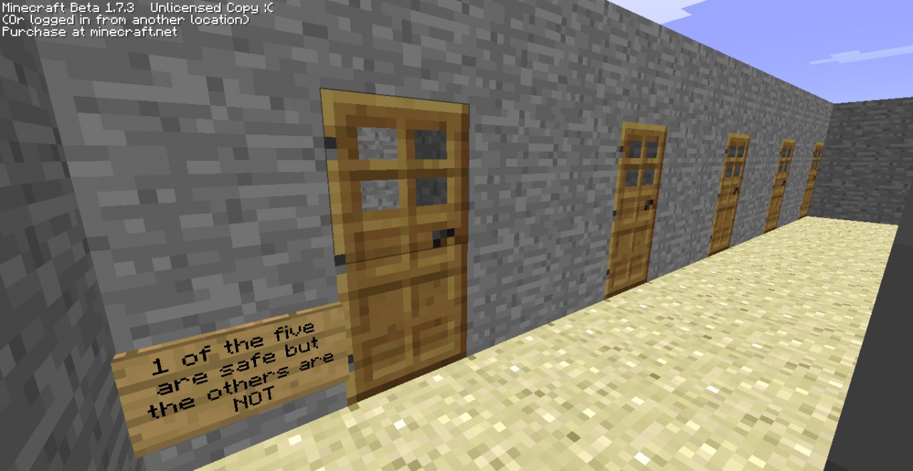 Find The Diamonds/NOOB TRAP Minecraft Map