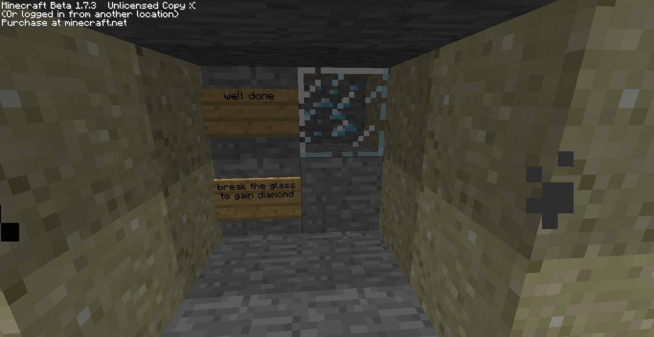 Find The Diamonds/NOOB TRAP Minecraft Map