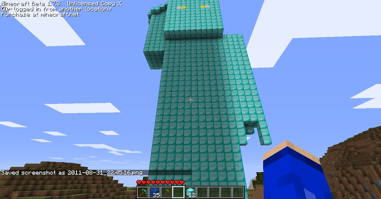 Diamond Rock Statue Minecraft Map