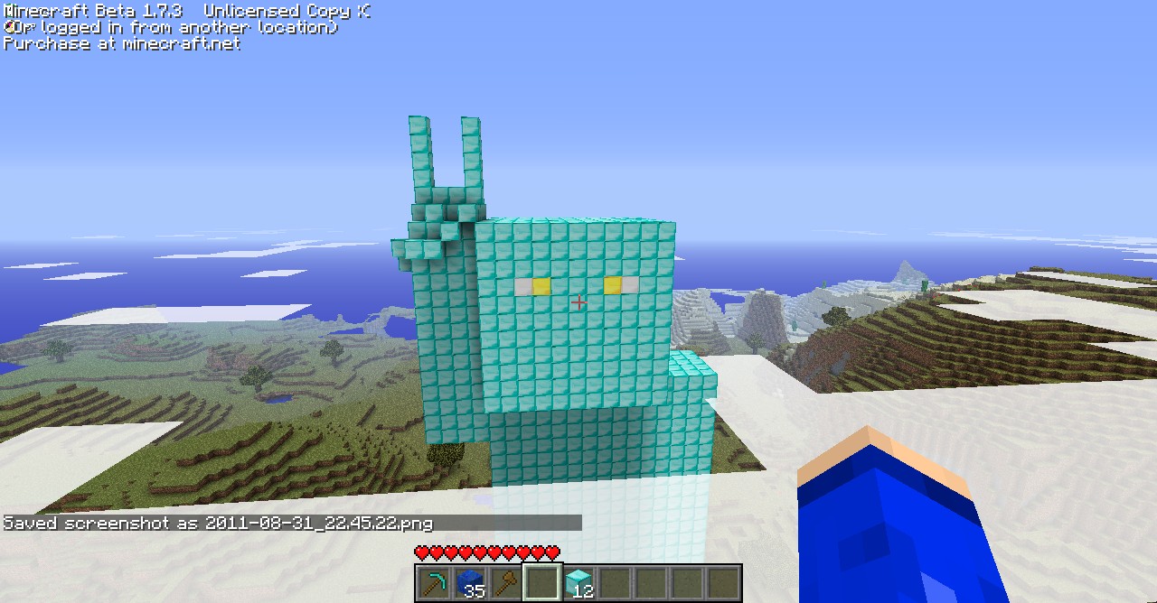Diamond Rock Statue Minecraft Map