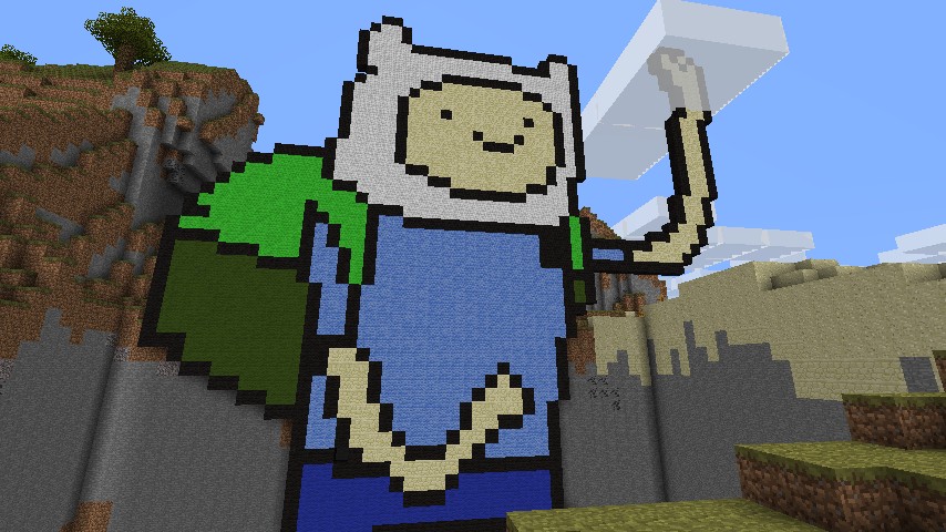 Finn from Adventure Time Minecraft Map