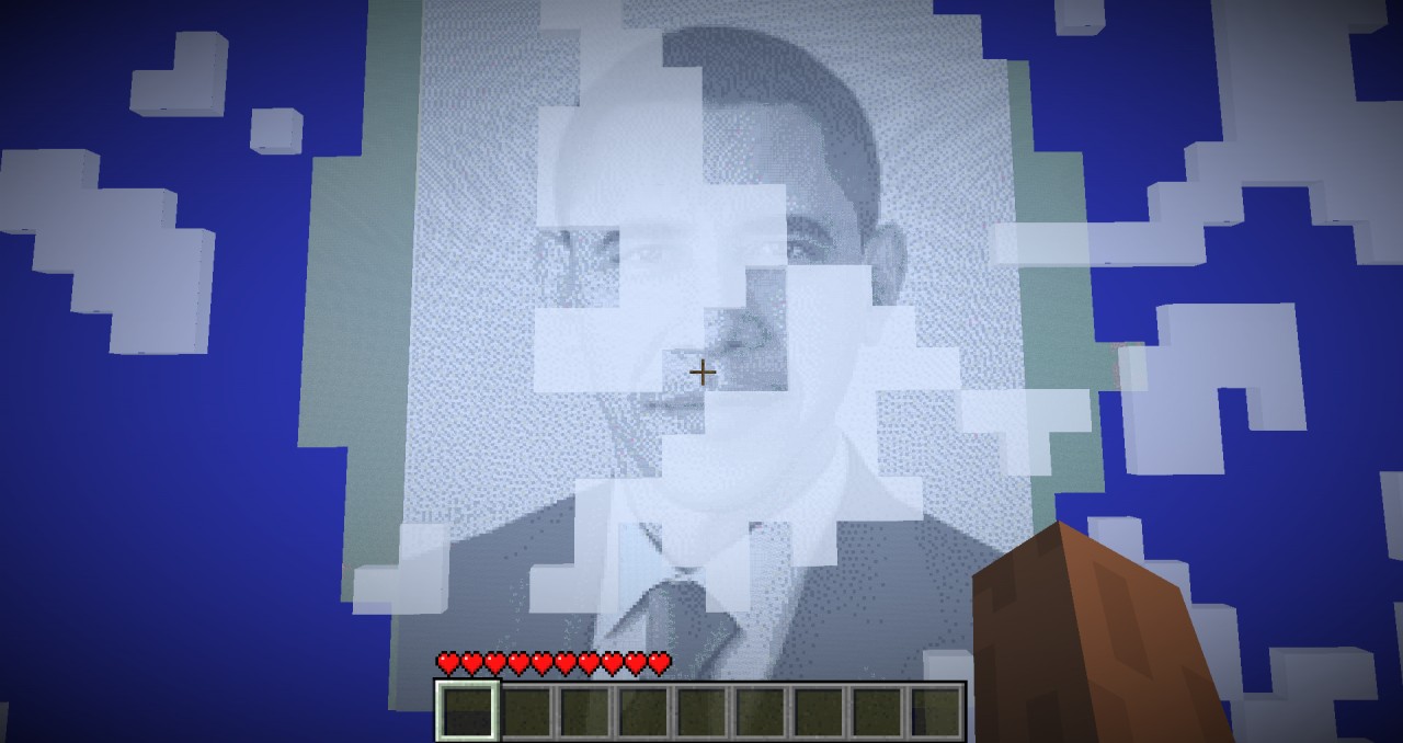 Obama Pixel Art Minecraft Map