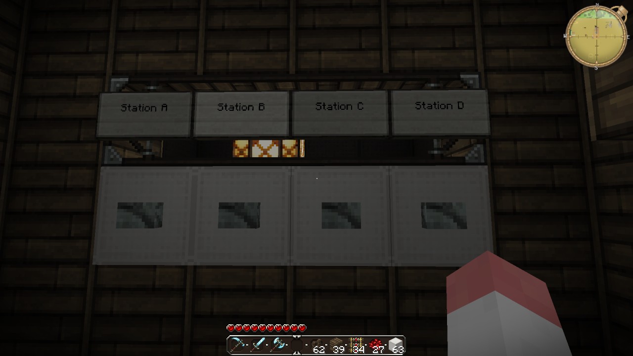 Compact minecart station with new station selector! Minecraft Map