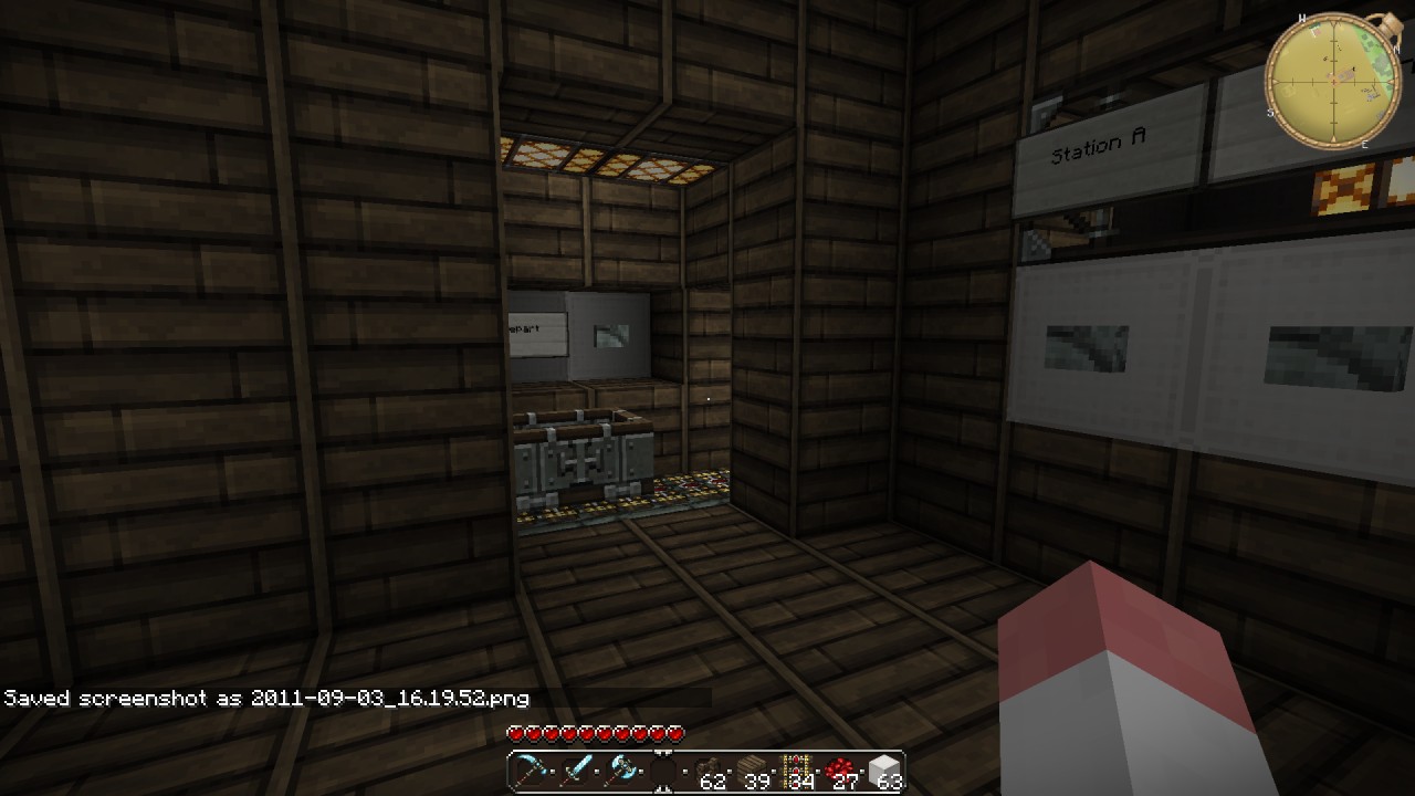 Compact minecart station with new station selector! Minecraft Map