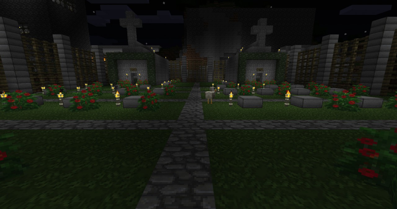 Wizards Tower and Graveyard Minecraft Map