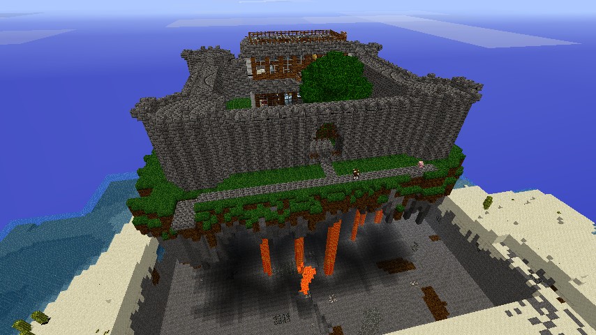 Floating castle Minecraft Map