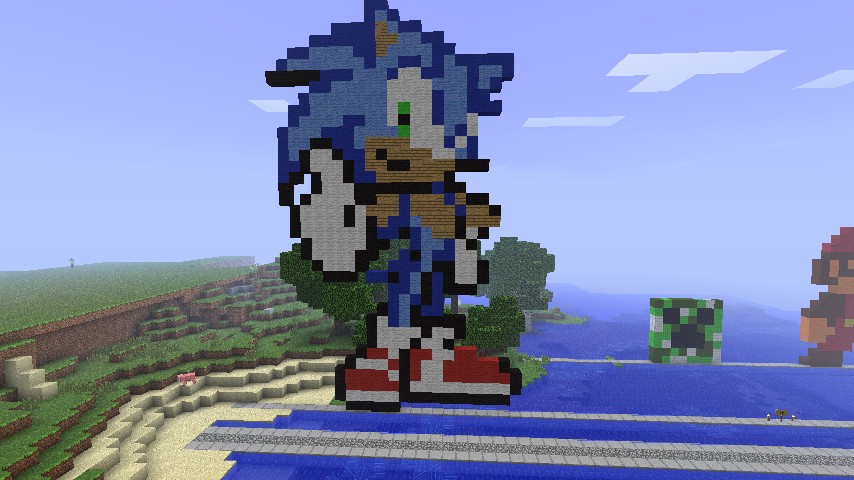 Pixel sonic Minecraft Map