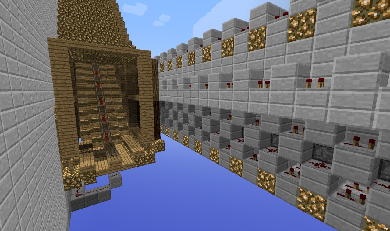 2 way player pusher Pistons Minecraft Map