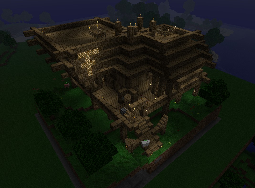 Wooden house Minecraft Map