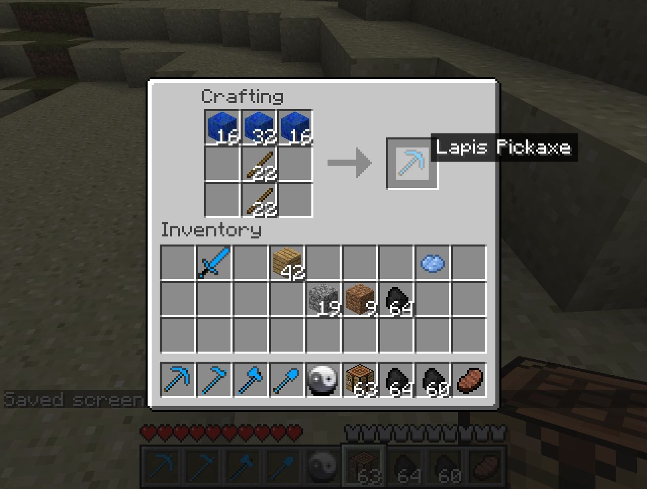 Lapis Armour and Tools! Minecraft Mod