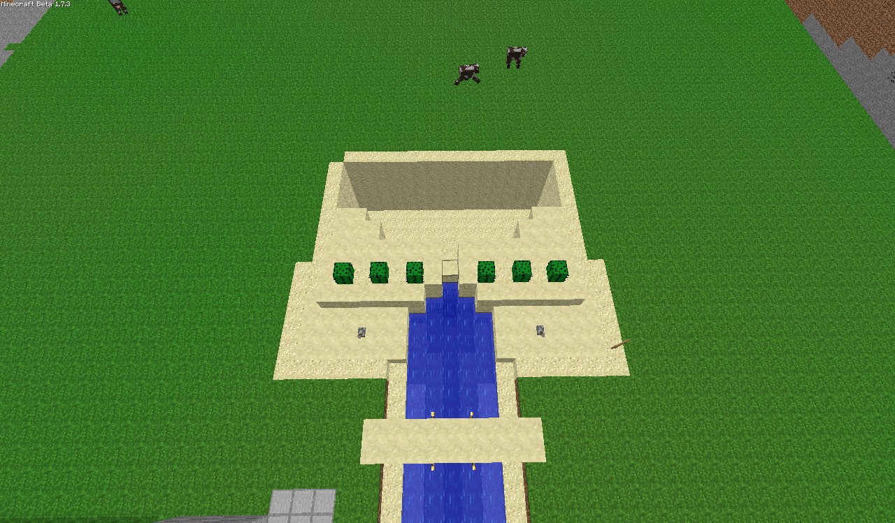 Minecraft Dam With Flood Gate (Pistons) Minecraft Map