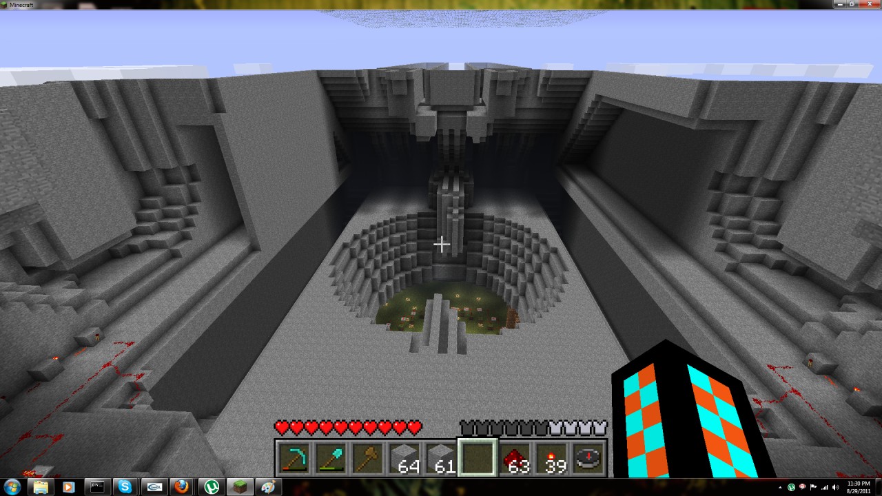 Minecraft Ground to Space Defense Turret Minecraft Map