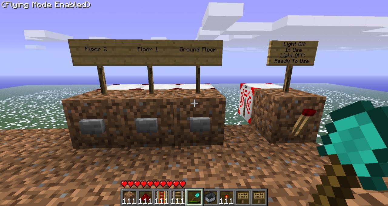 Minecart Elevator Minecraft Map