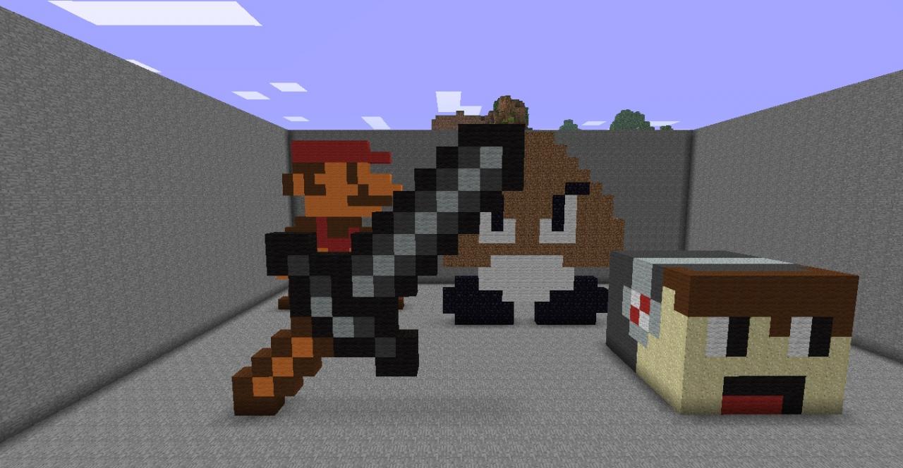 Cartoon Pixel Arts Minecraft Map